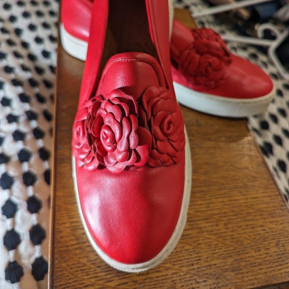 Chie Mihara | Shoes | Chie Mihara Red Sneakers Almost New Size 375 ...